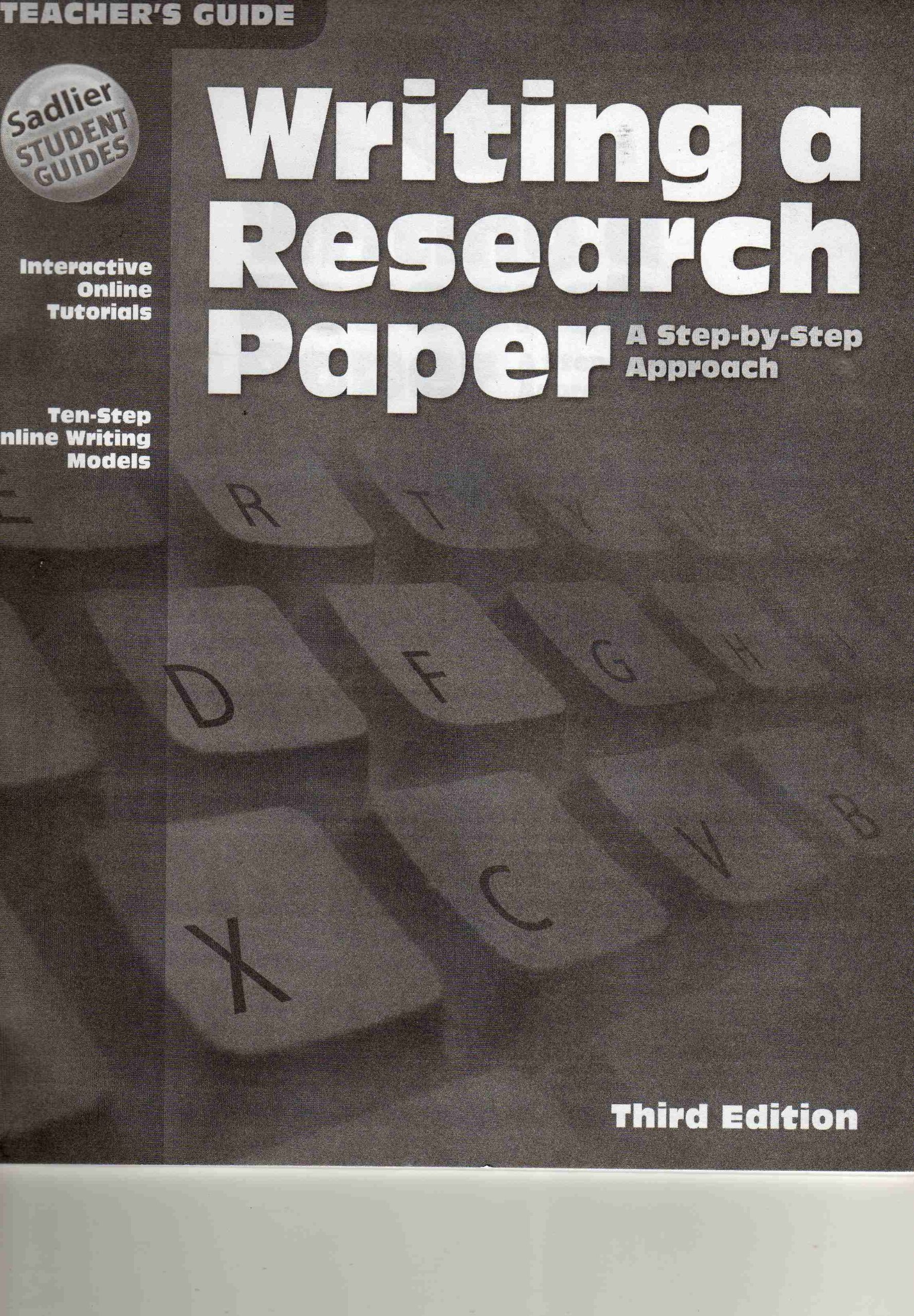 Writing a Research Paper Teacher's Guide: Sadlier: 9780821581810 ...