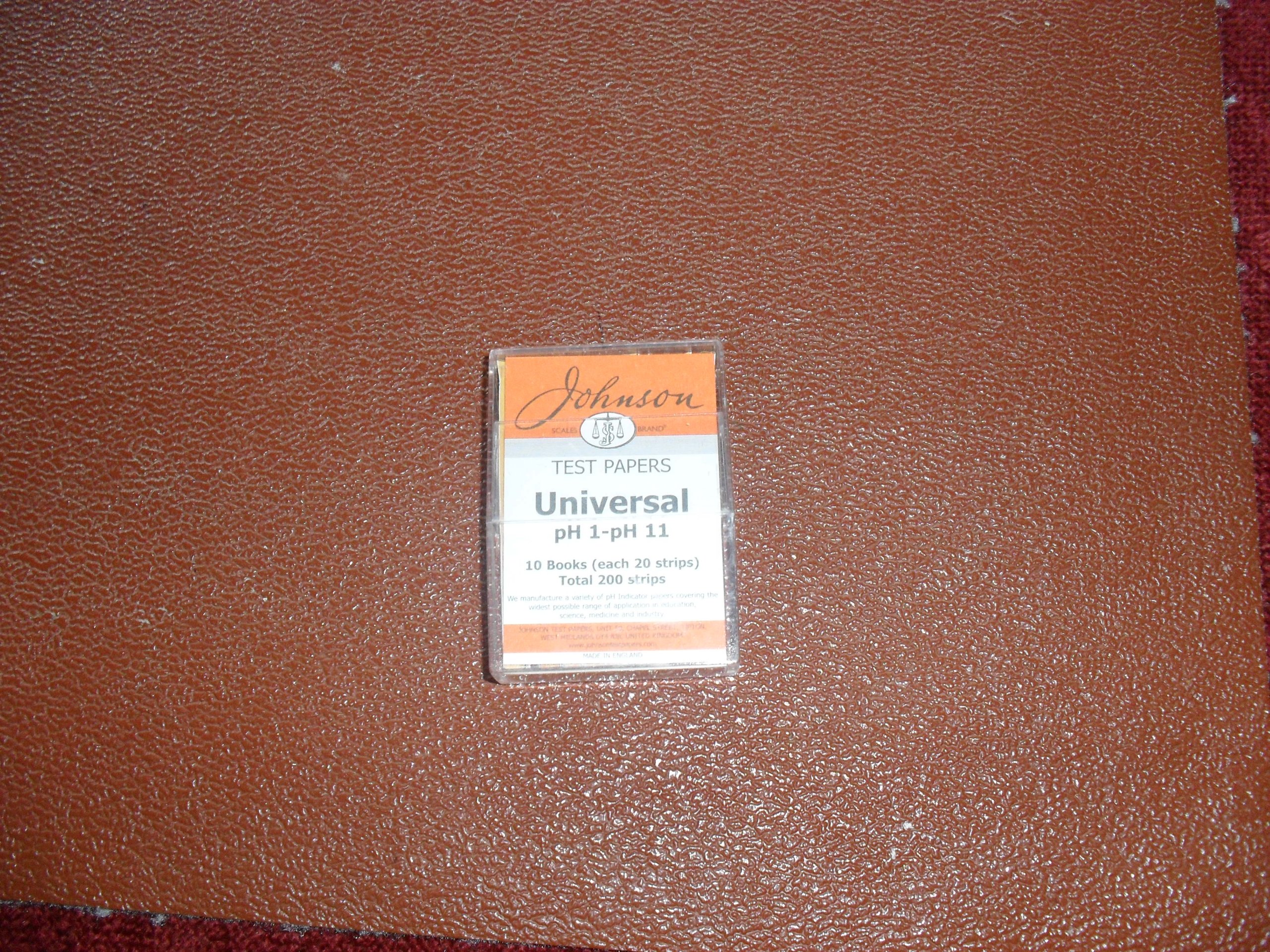 UNIVERSAL INDICATOR PAPERS PH 1-11 PACK 10 BOOKS 200 STRIPS : Amazon.co ...