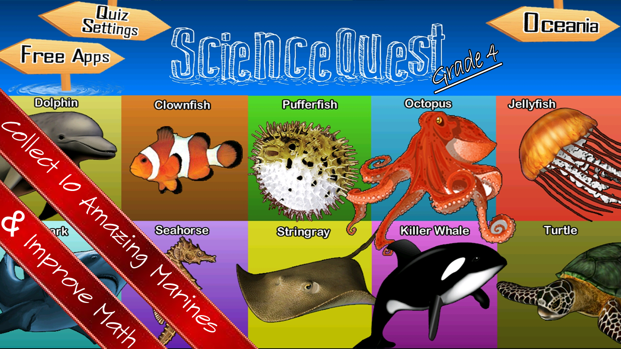 Science Quest - Fourth Grade Quiz - App on Amazon Appstore