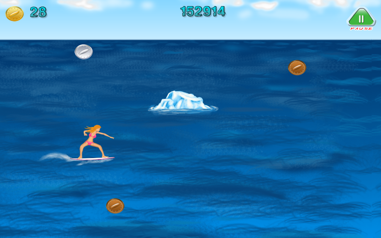 Surf the waves, the hardest summer game ever Gold:Amazon.com:Appstore ...