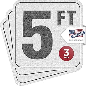 Amazon.com : Aquatic Custom Tile, 5FT Pool Depth Markers, 6x6 Inches Vinyl Pool Stickers ...