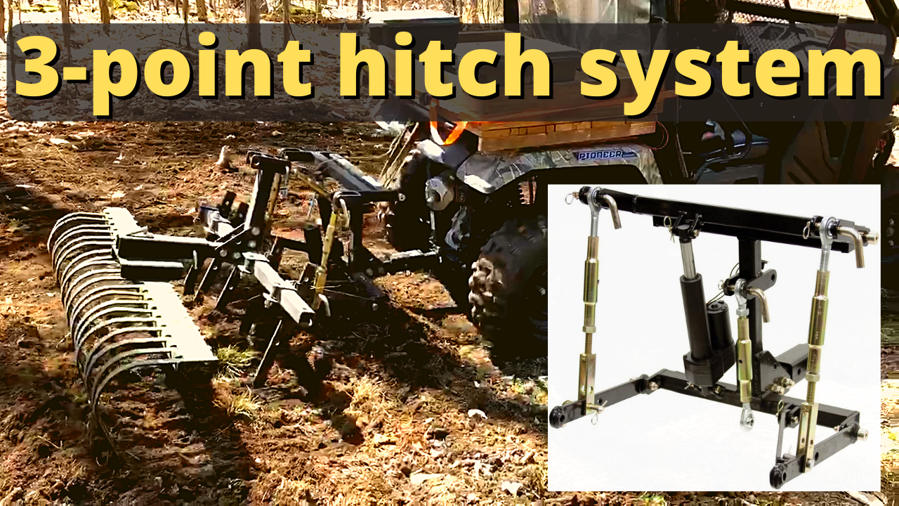 Watch Kolpin Dirtworks 12v 3-point hitch, york rake, chisel plow on ...