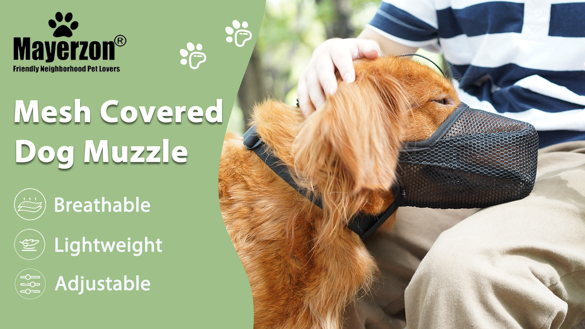 Watch Mayerzon Mesh Covered Dog Muzzle on Amazon Live