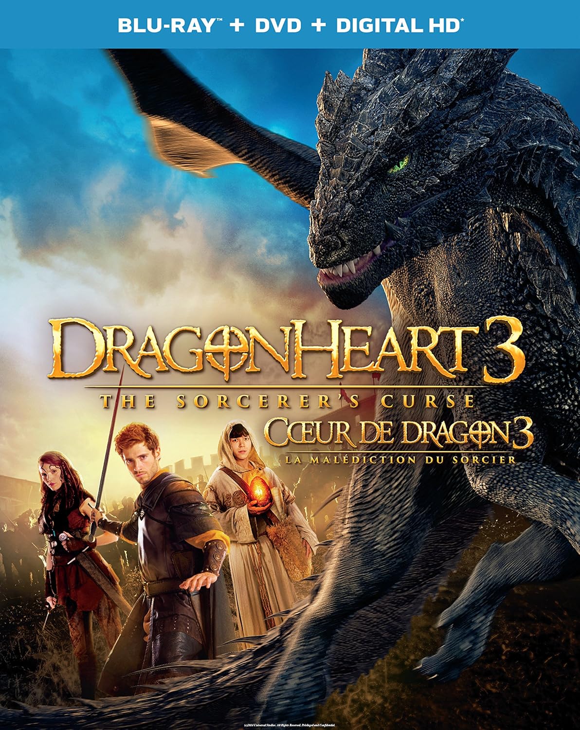 Dragonheart 3: The Sorcerer's Curse [Blu-ray + DVD + Digital HD ...