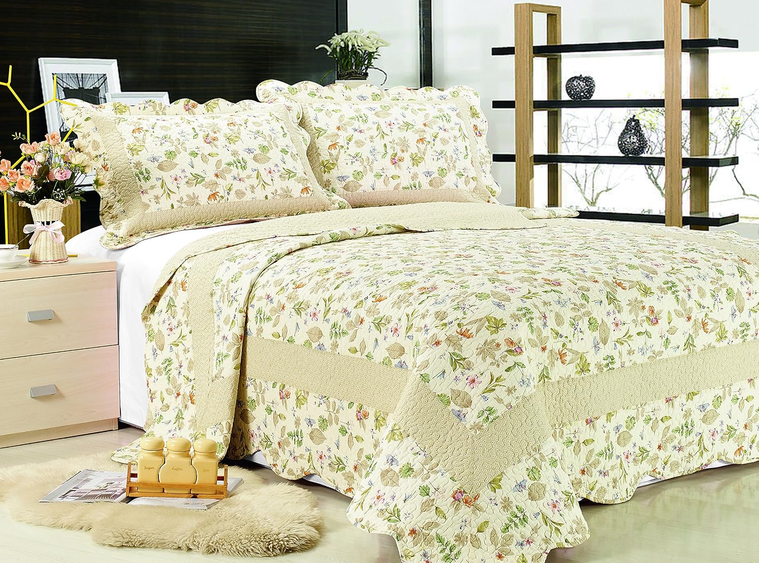 Amazon.com: United Curtain Co. Brooke Quilt Set, King, Multi : Home ...