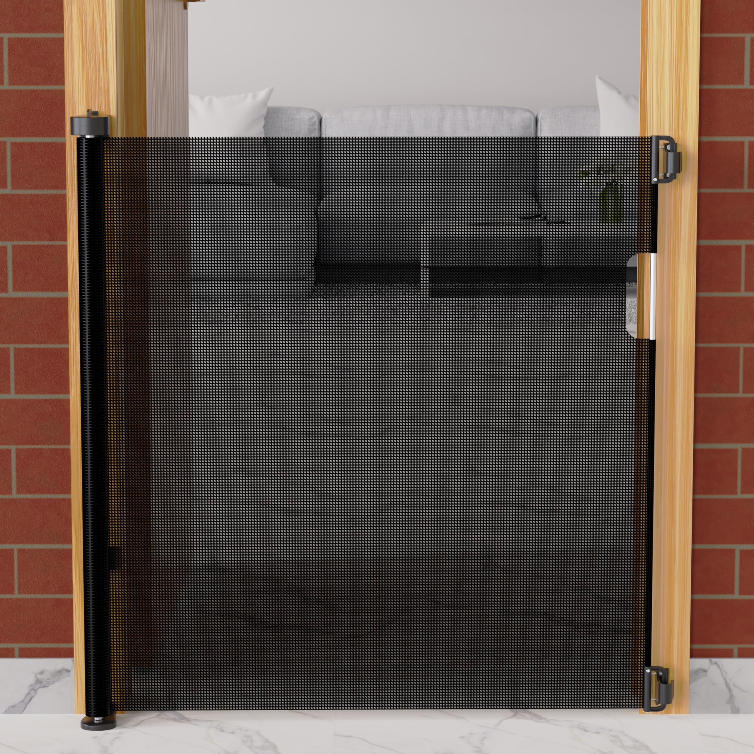 Cherilo Baby Safety Gate, Retractable Mesh, Baby Fence Barrier ...