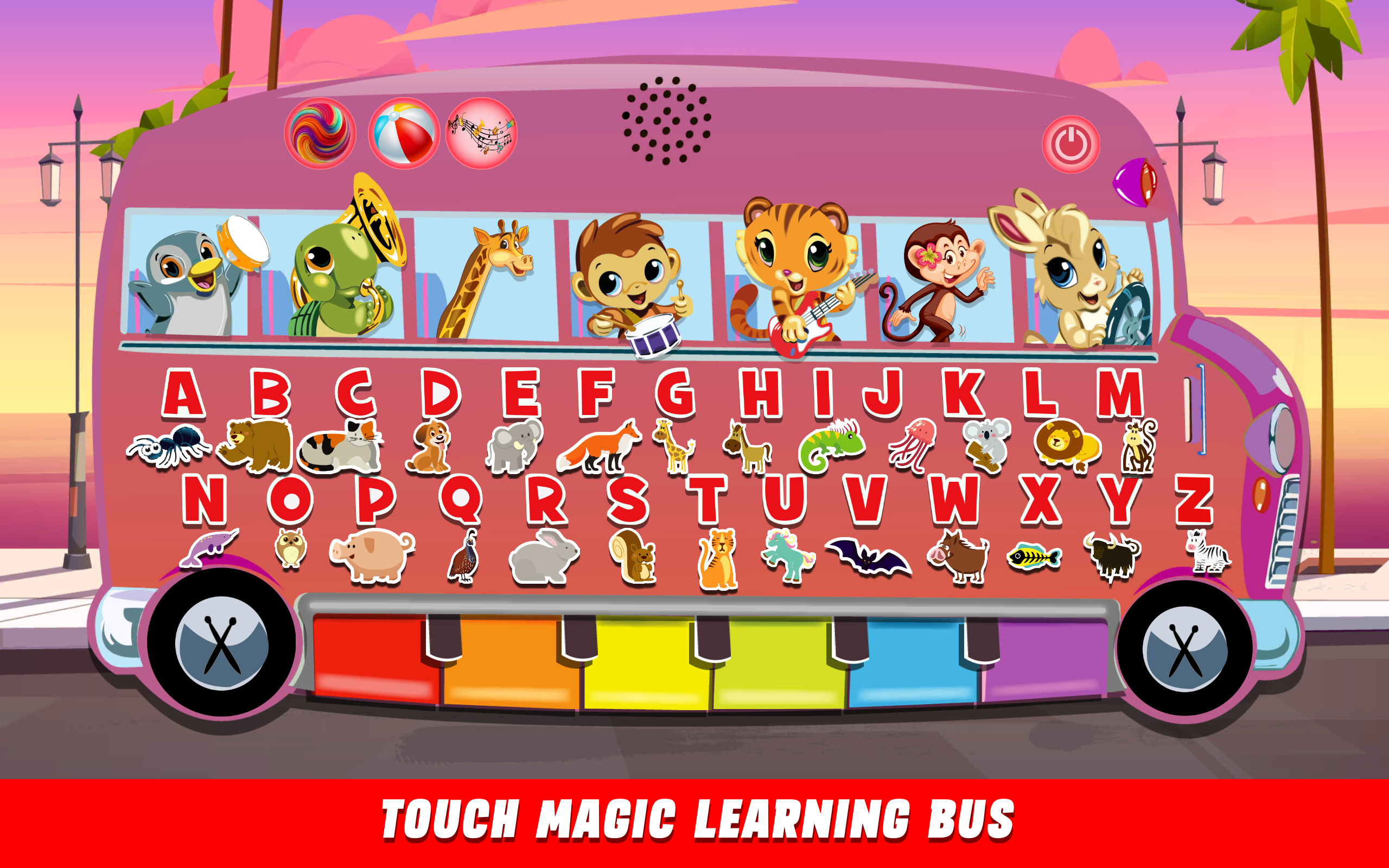 Touch Magic Learning Bus A B C - App on Amazon Appstore