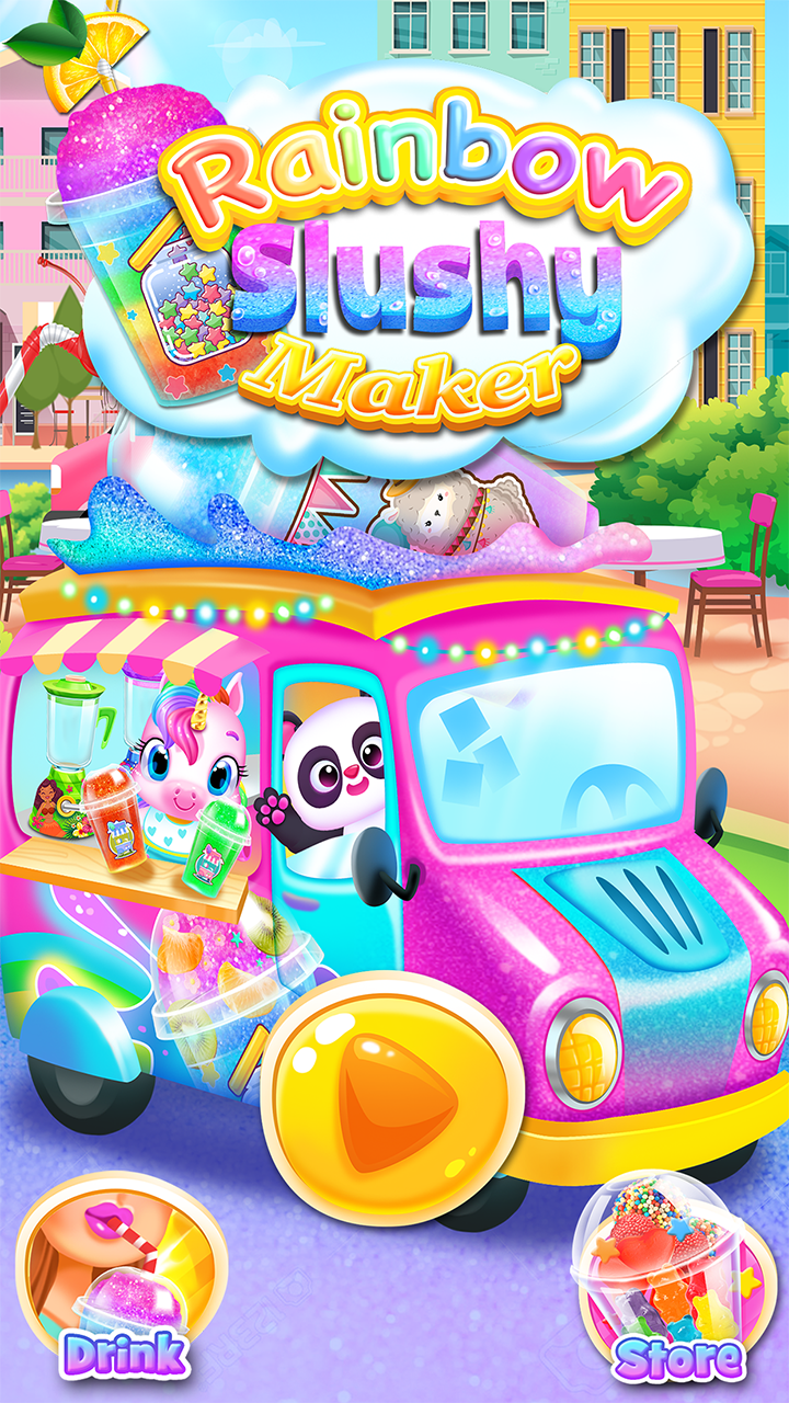 Rainbow Frozen Slushy Truck - Ice Candy Slush Maker Games Free - App on ...