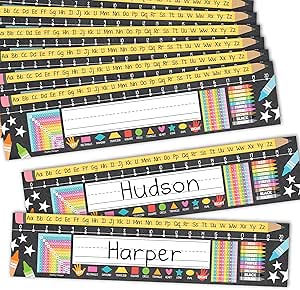 Desk Name Tags for Classroom -25 Student Name Plates for Classroom ...
