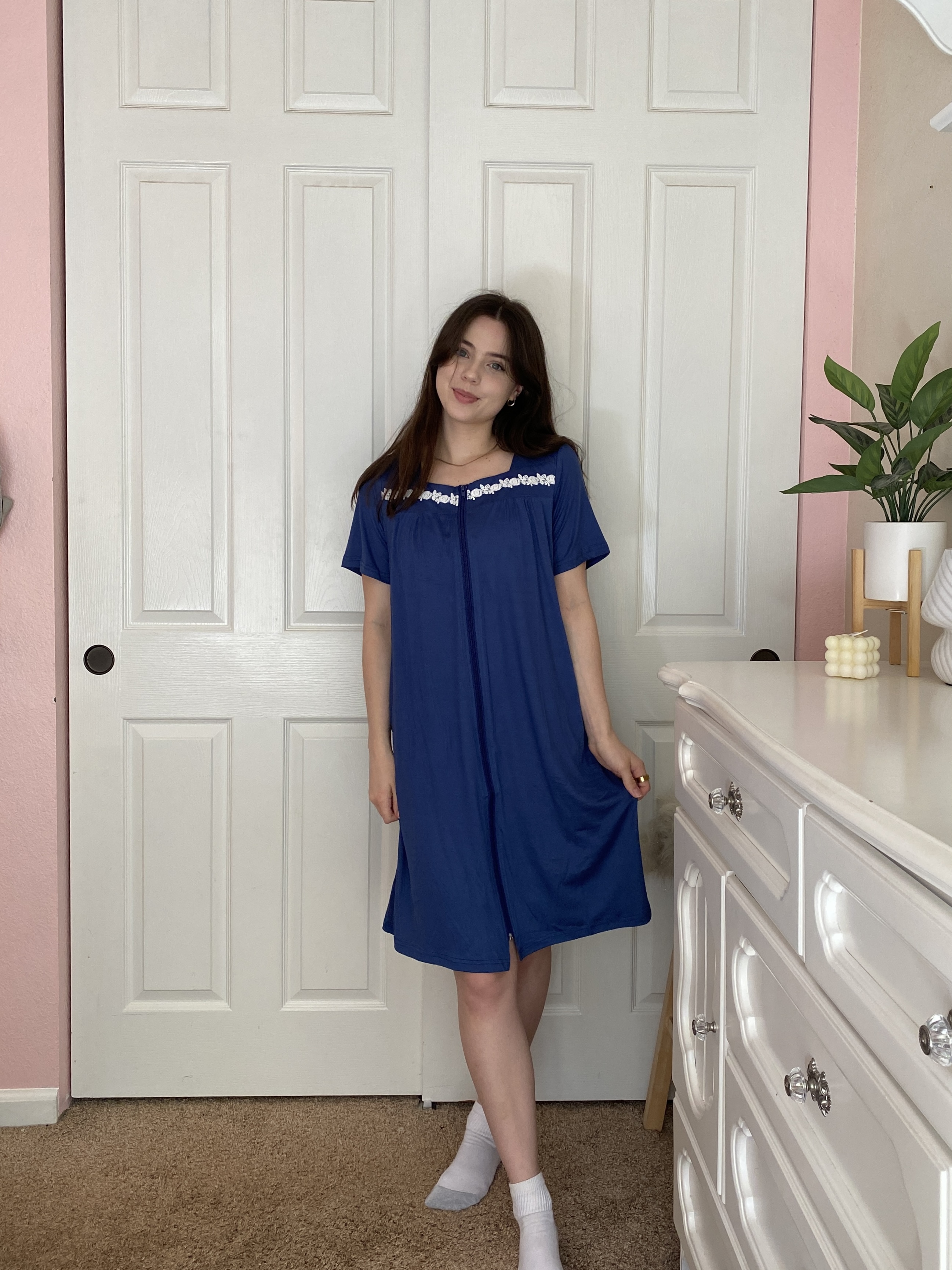Watch Zip Front Nightgown! ﹙true to size - ad﹚ on Amazon Live