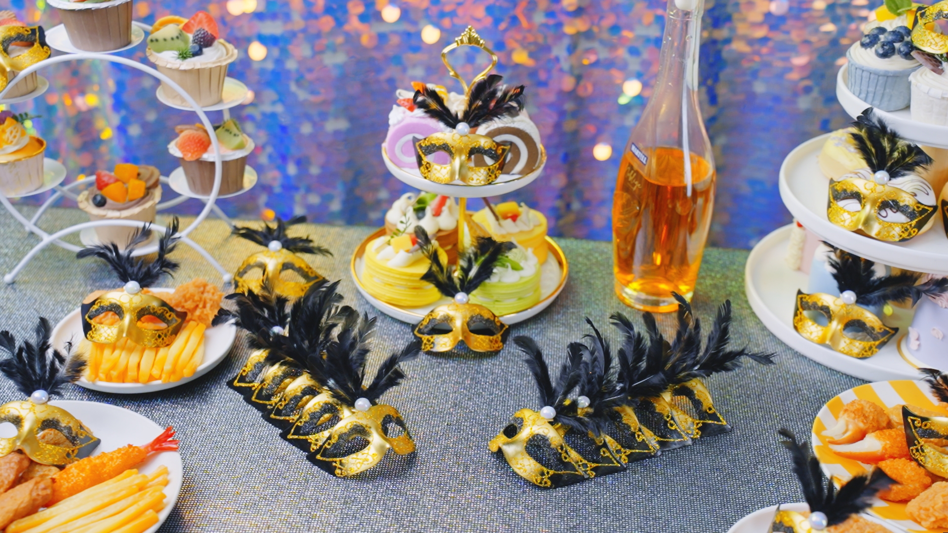 Masquerade Decorations Dessert Table Ideas Vibrant Fasching