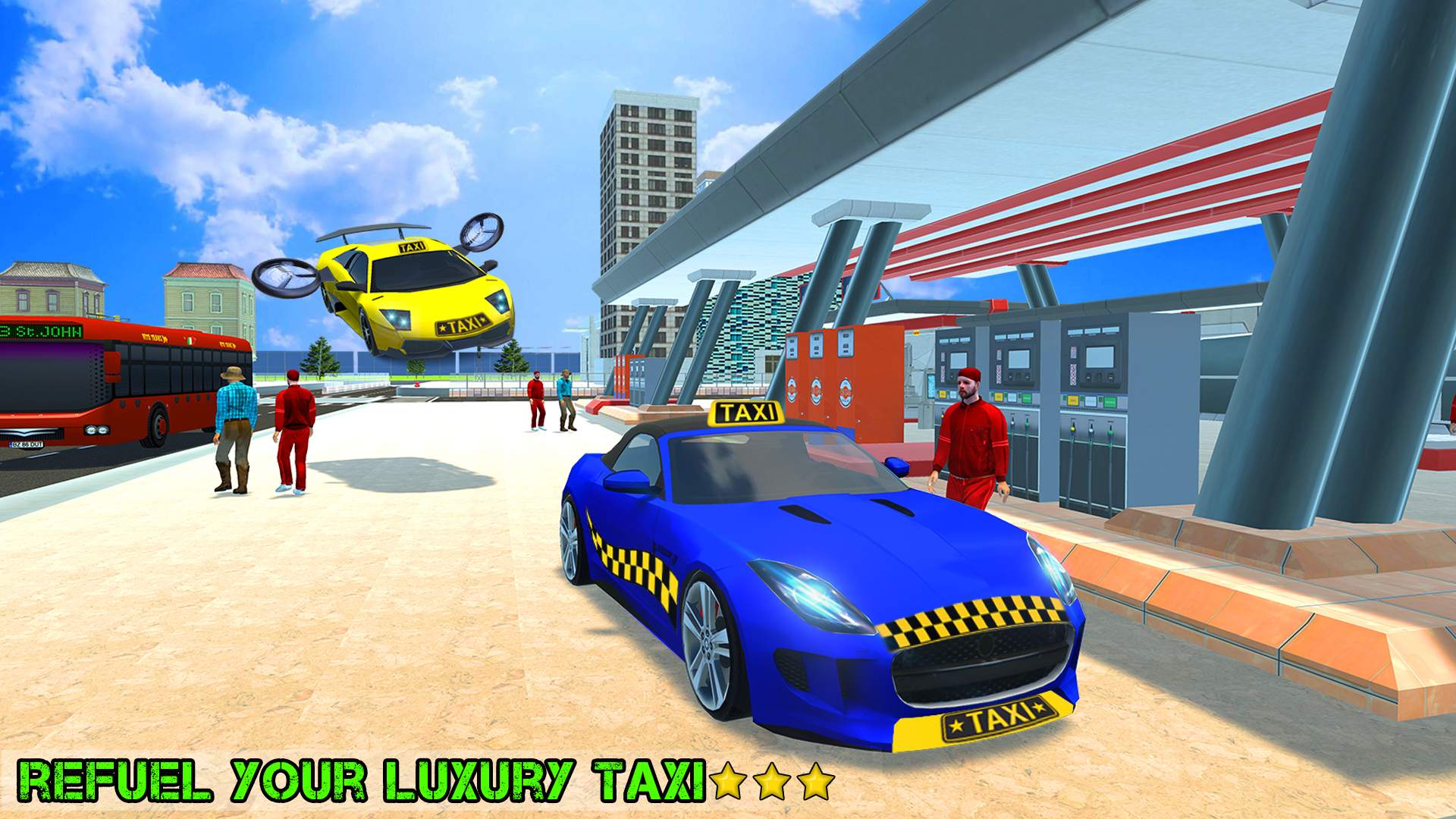 Real Flying Taxi Car Simulator Driving Games - App on Amazon Appstore