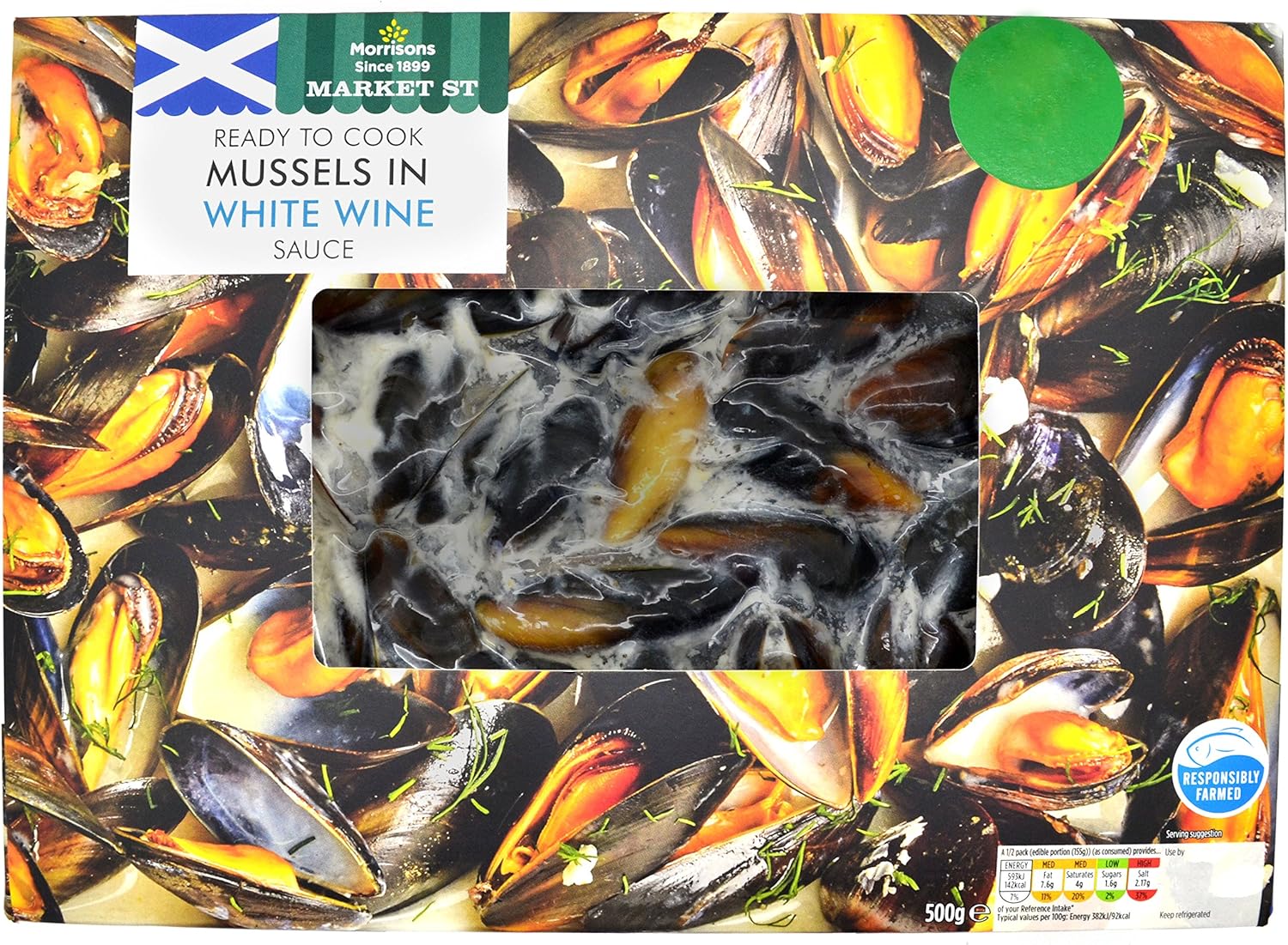 Morrisons Mussels In White Wine Sauce, 500g : Amazon.co.uk: Grocery