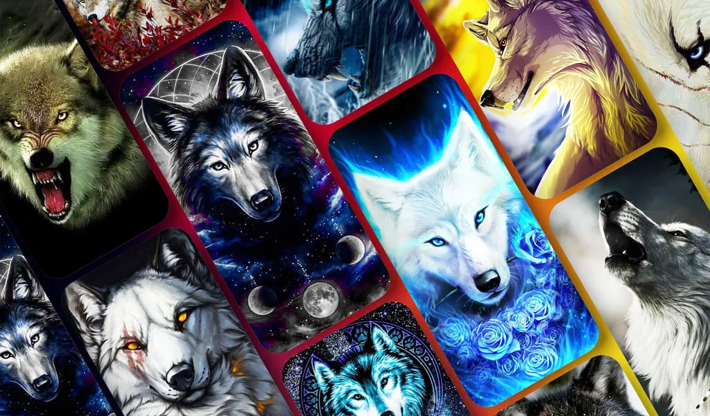 Lightning Wolf Wallpaper The Most Beautiful Fantastic Wolf" — Image