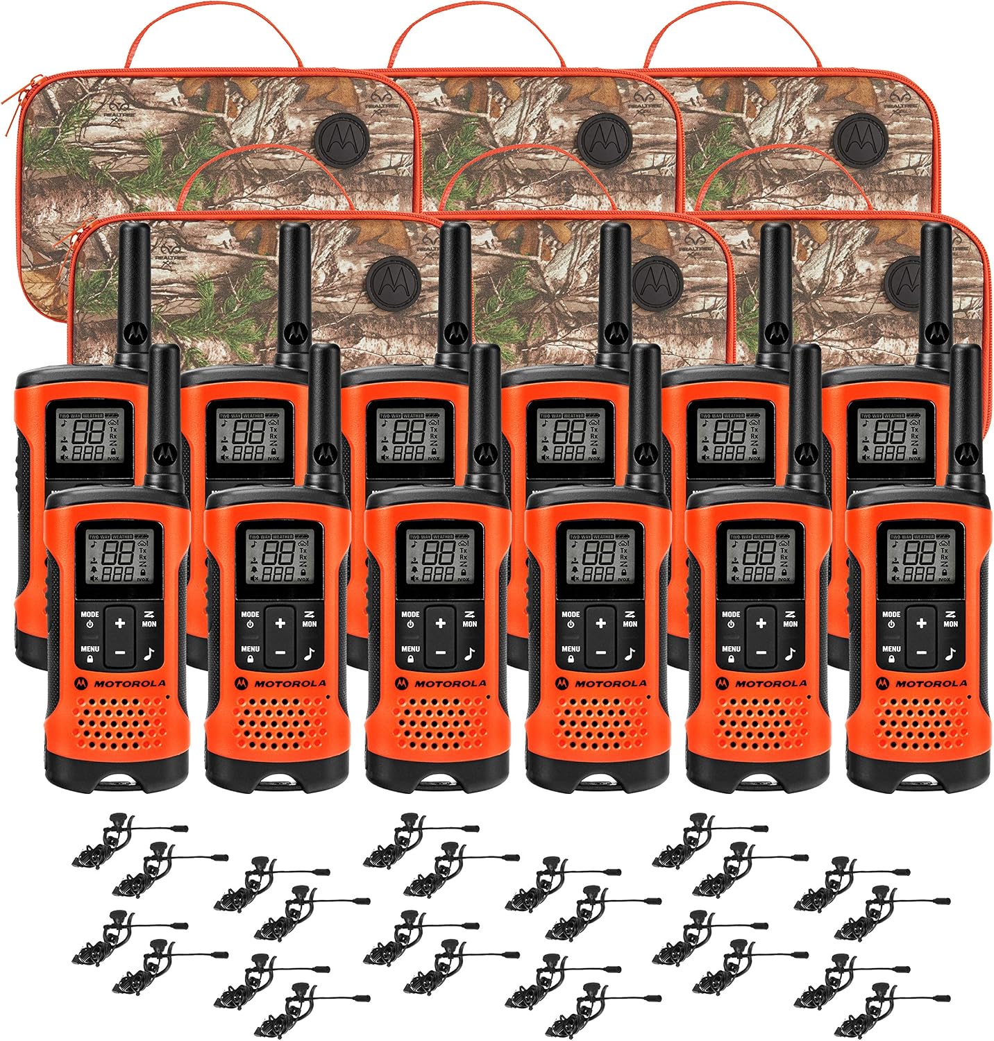 Amazon.com: Motorola Talkabout T265 Two-Way Radio, 25 Mile, 12 Pack ...