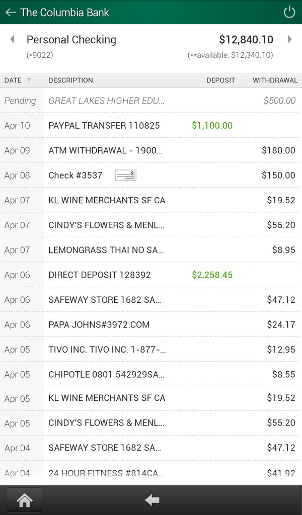 The Columbia Bank Mobile Banking App - Application sur Amazon Appstore