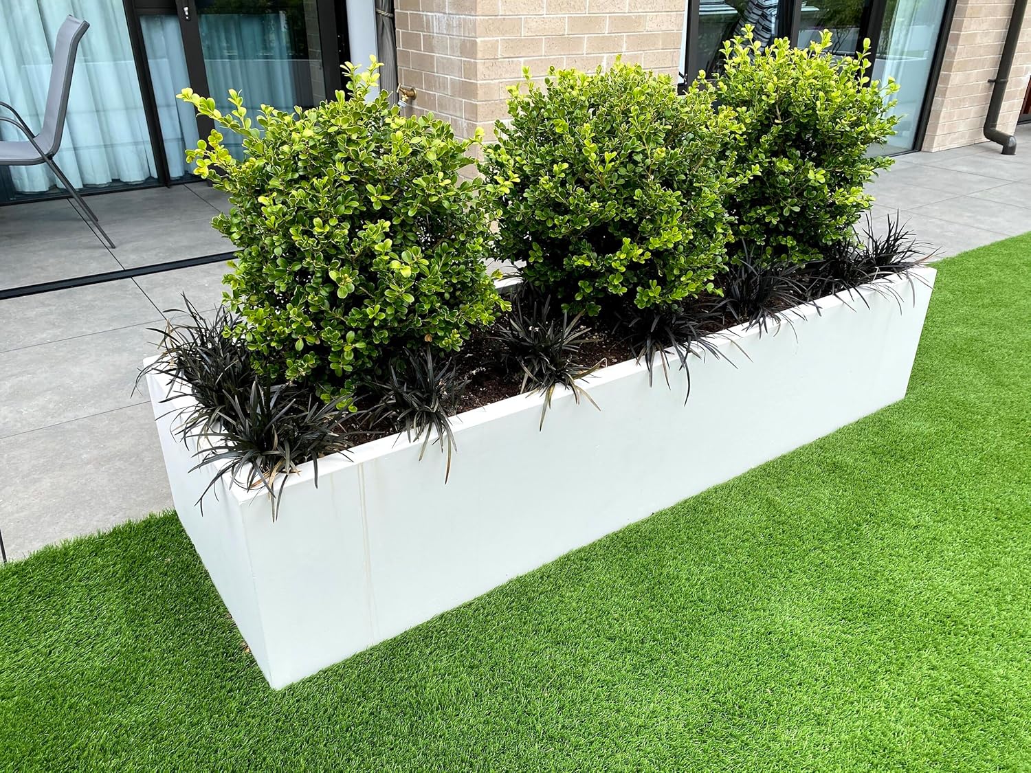 Rectangular Pot for Plants and Flower White Color | GRP White ...