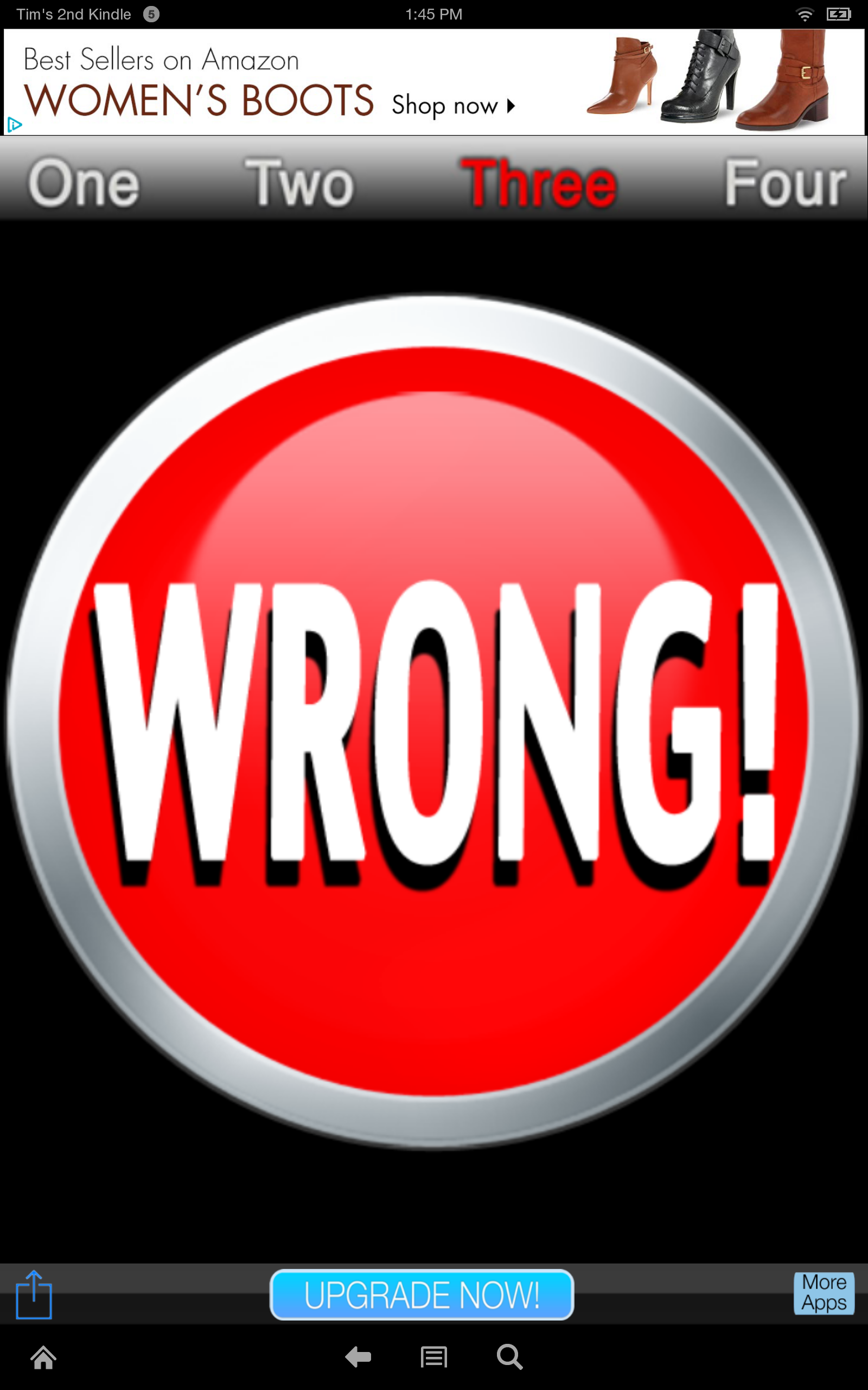 Wrong Button:Amazon.com:Appstore for Android