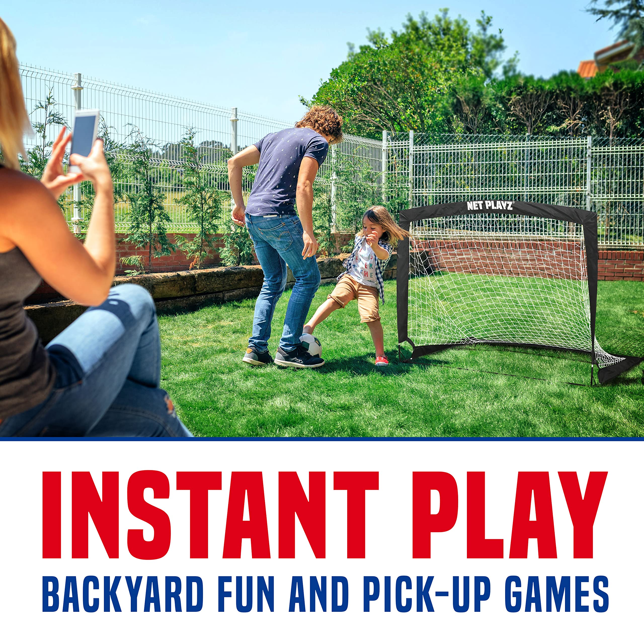Snapklik.com : Net-Playz Soccer Gifts Soccer Goals - Kids Pop-up ...