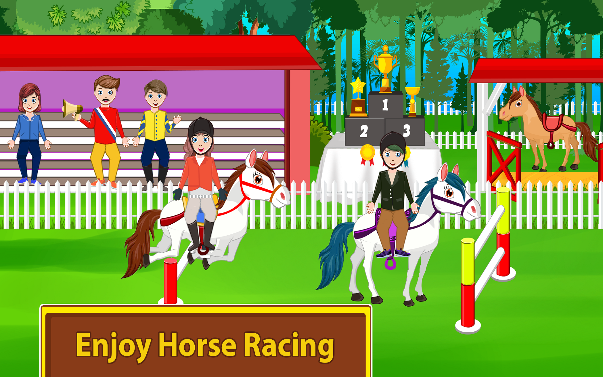 Pretend Horse Stable Life | Animal Farm Construction | Pet Vet Care ...