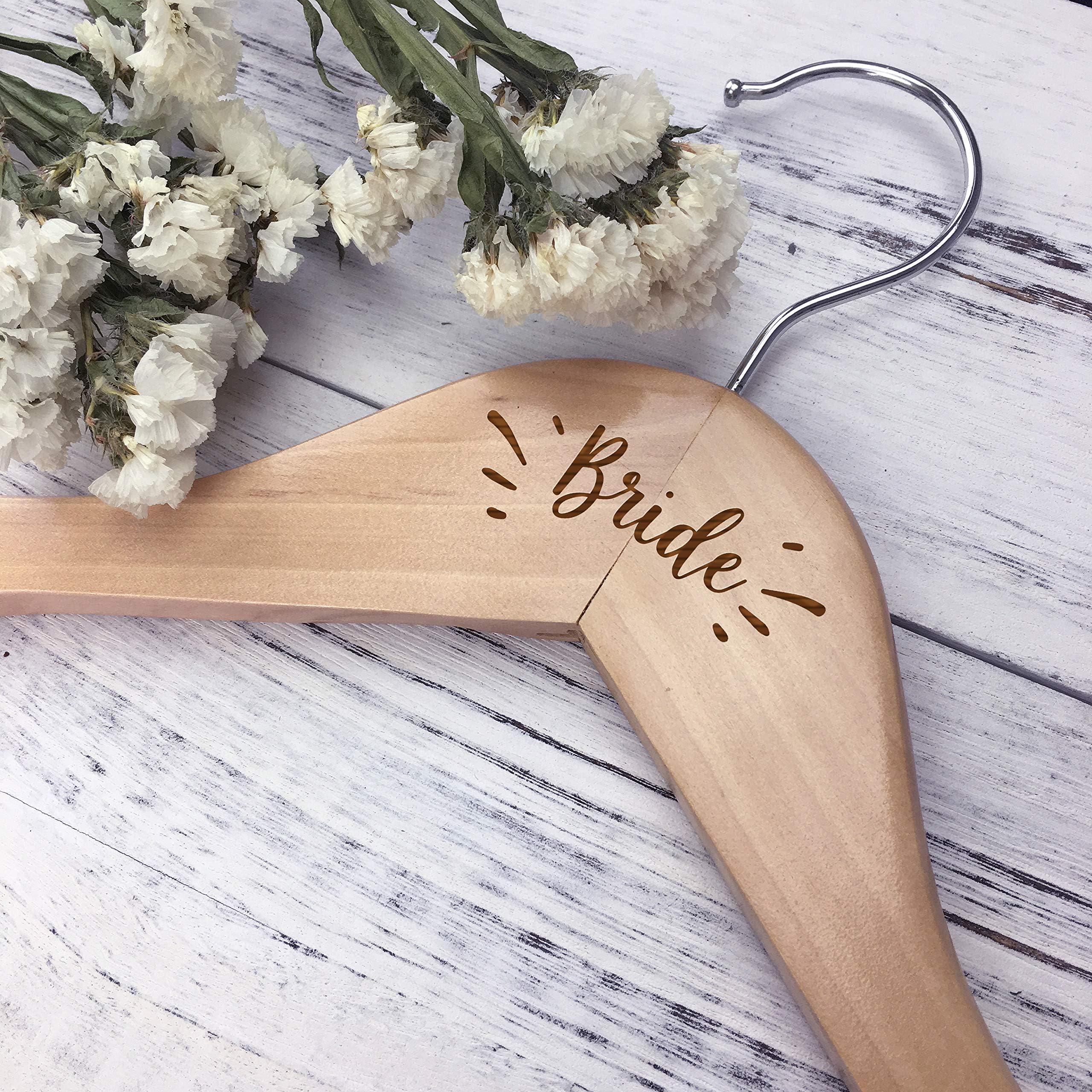 Amazon.com: Pair of Wedding Hangers for Bride and Groom, Bridal Wedding ...
