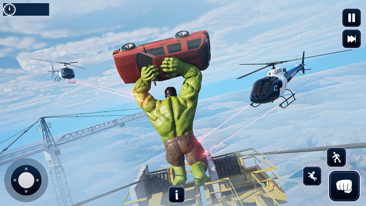 Real Open World Amazing Muscle Monster Urban City Rampage Fighting Hero ...