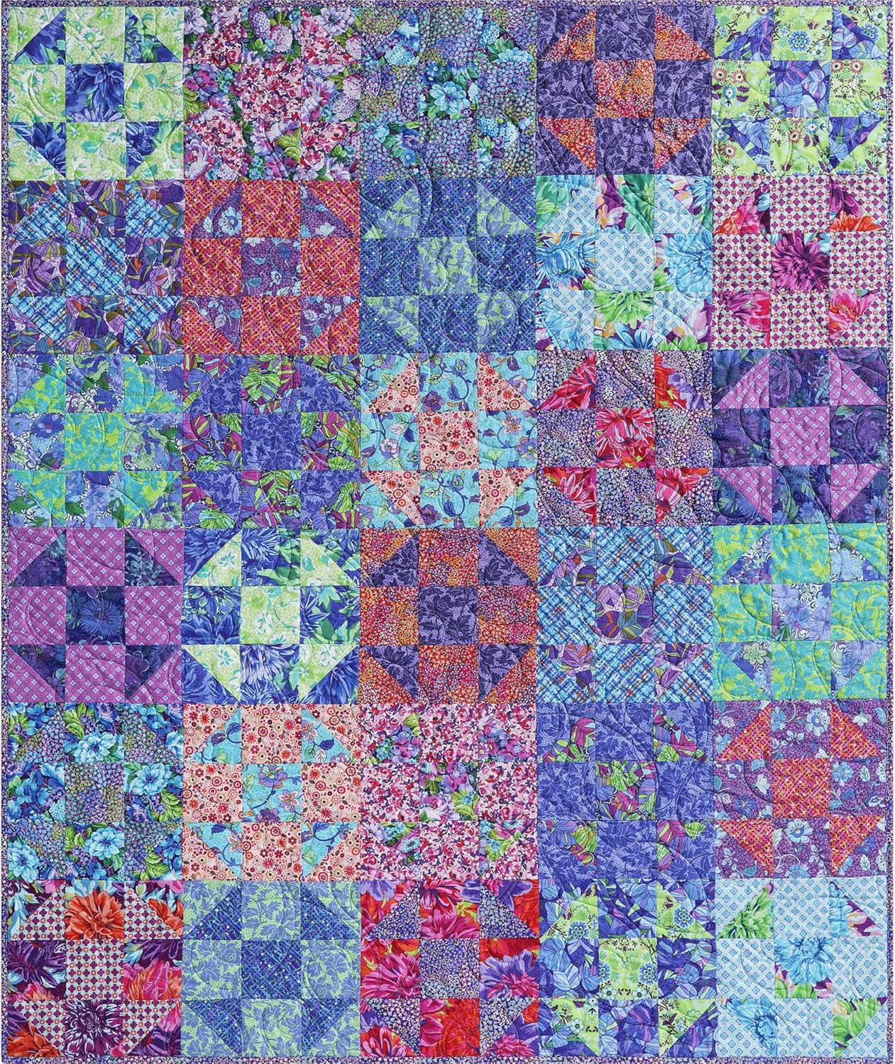 Amazon The Quilt Kit Co Moondance Precut Quilt Kit With Fabric And amazon-the-quilt-kit-co-moondance-precut-quilt-kit-with-fabric-and