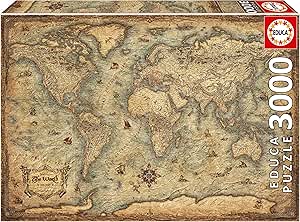 Educa 19567 3000 World Map, Assorted, 26 x 18 cm : Amazon.co.uk: Outlet