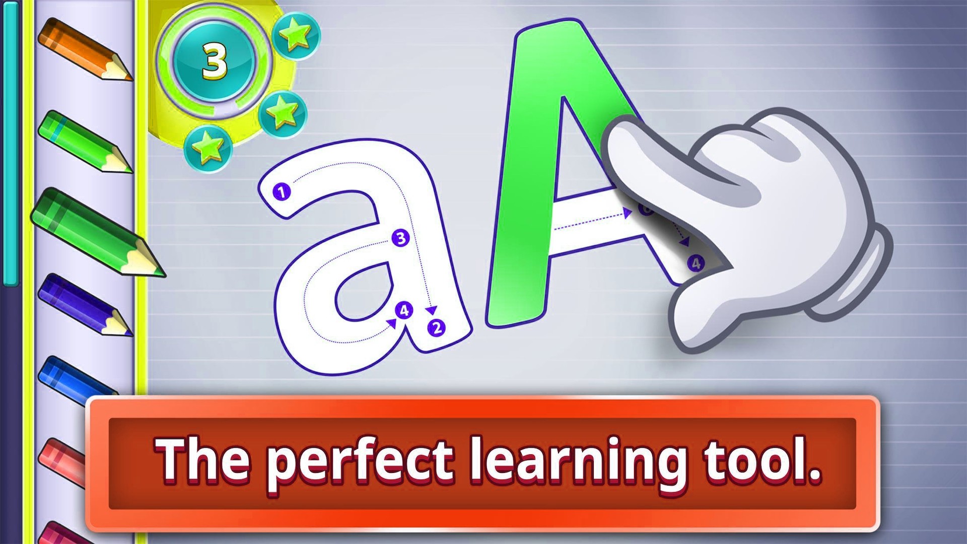 Write Color Alphabet ABC & 123 Preschool Kids Games - Learn letters and numbers for kids - App ...