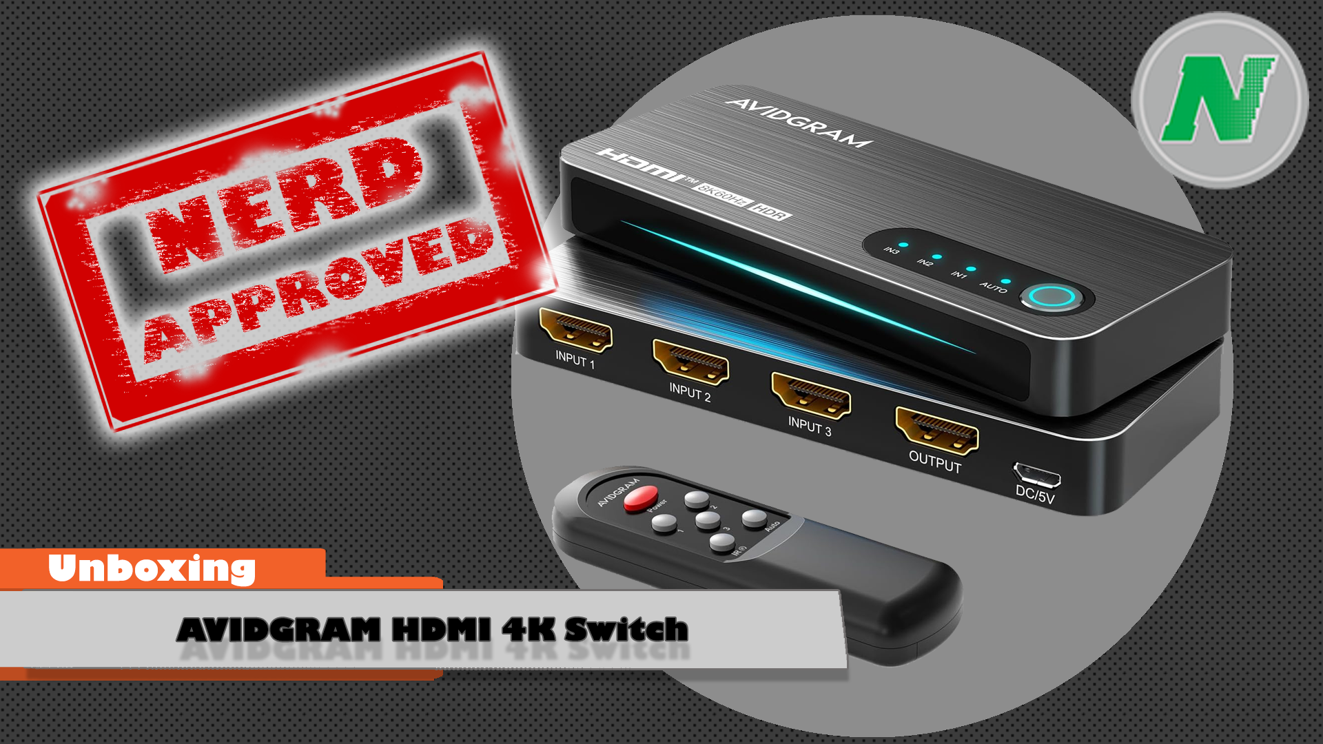 Watch Unboxing The AVIDGRAM HDMI 4K Switch on Amazon Live