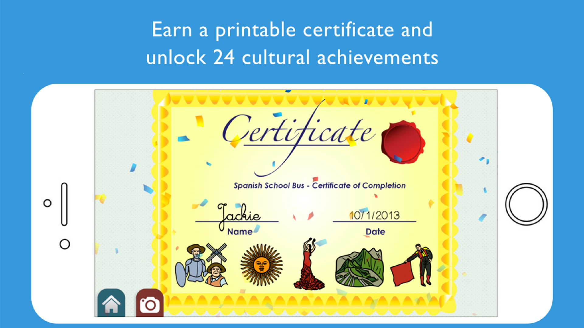 Spanish Class Certificate Editable SPANISH CERTIFICATE/ DIPLOMA For