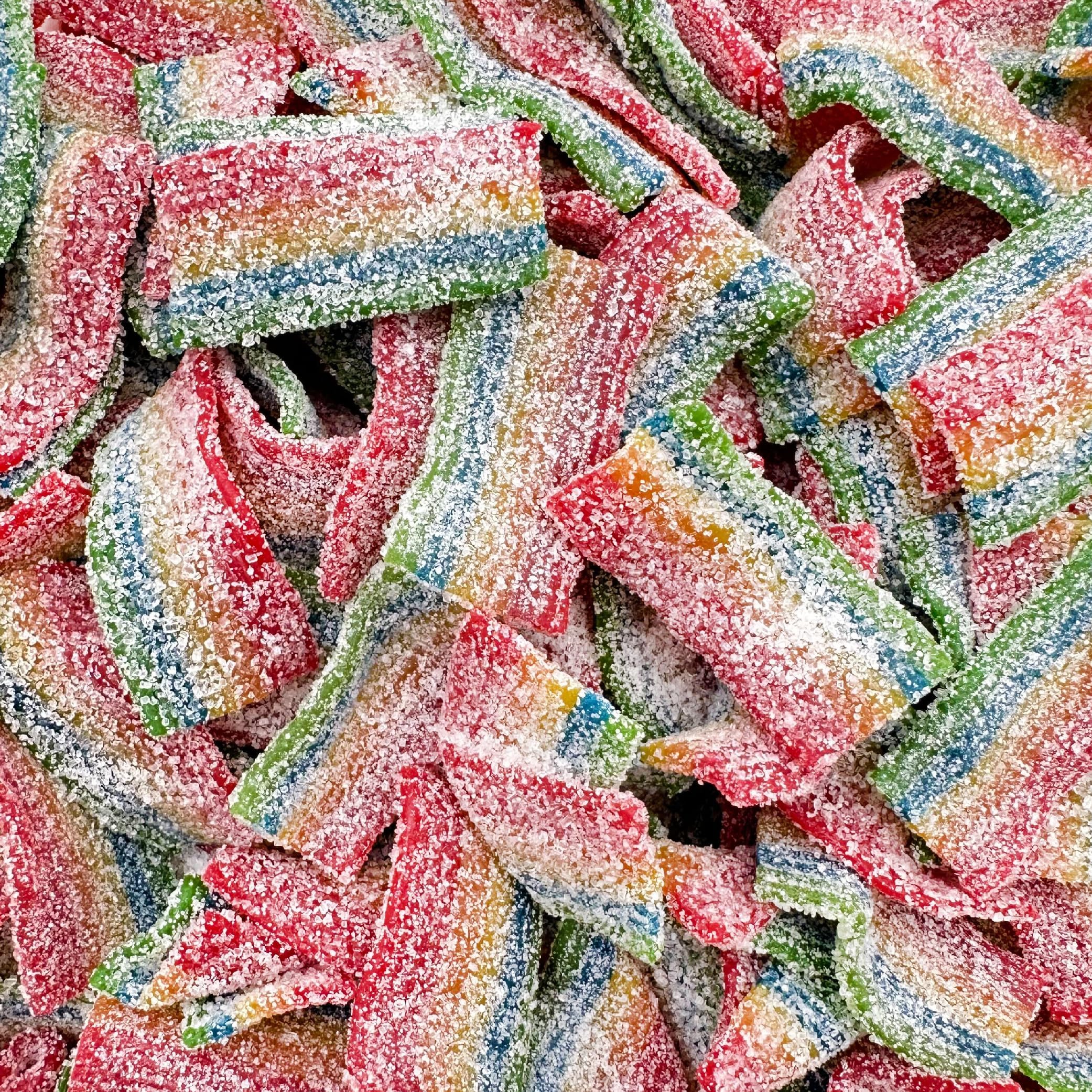 Amazon.com : Sour Mini Belts Gummy Candy, Sugar-Sanded Delight, 2-Pound ...