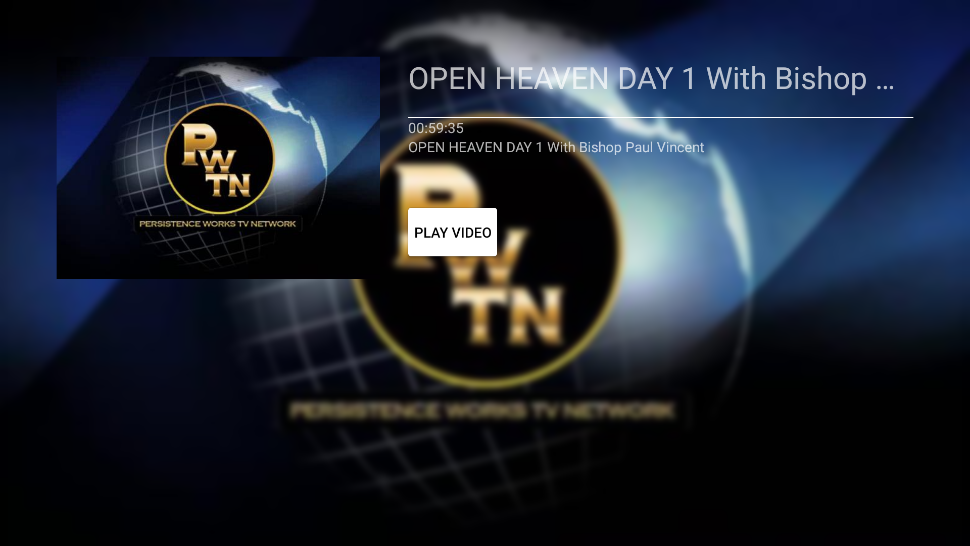 PERSISTENCE WORKS TV NETWORK - App on Amazon Appstore