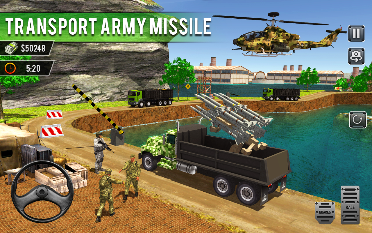 US Army Cargo Truck Driver Game: Military Vehicles Offroad Transport ...