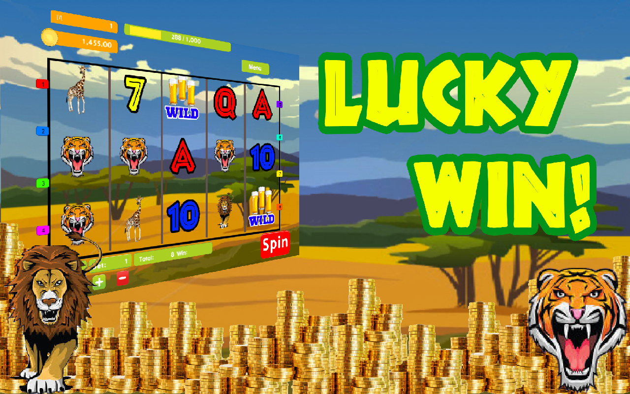 Jackpot Animal Kingdom Africa Safari Lucky Jackpot Casino Slot Machine ...