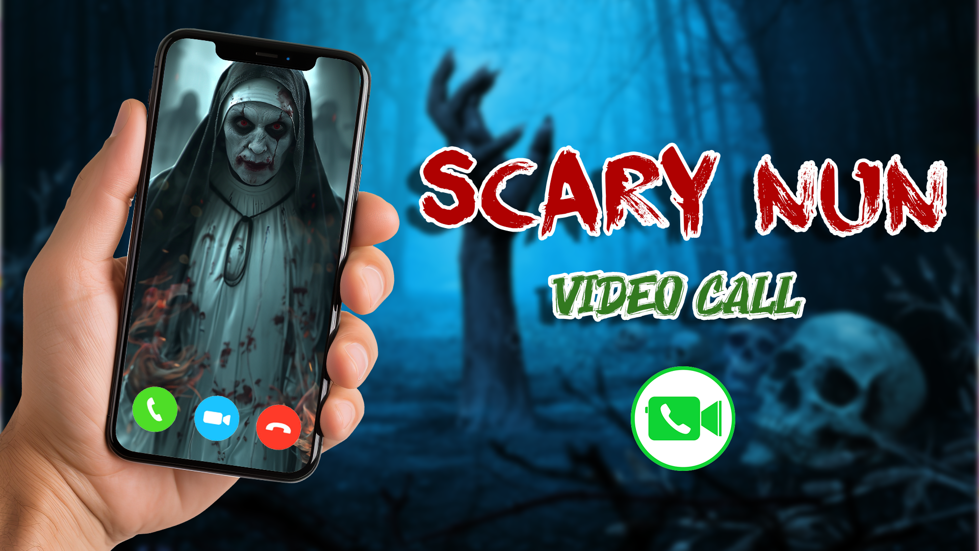 Scary Nun Prank Call: Spooky Video Chat Jumpscare App for Halloween ...
