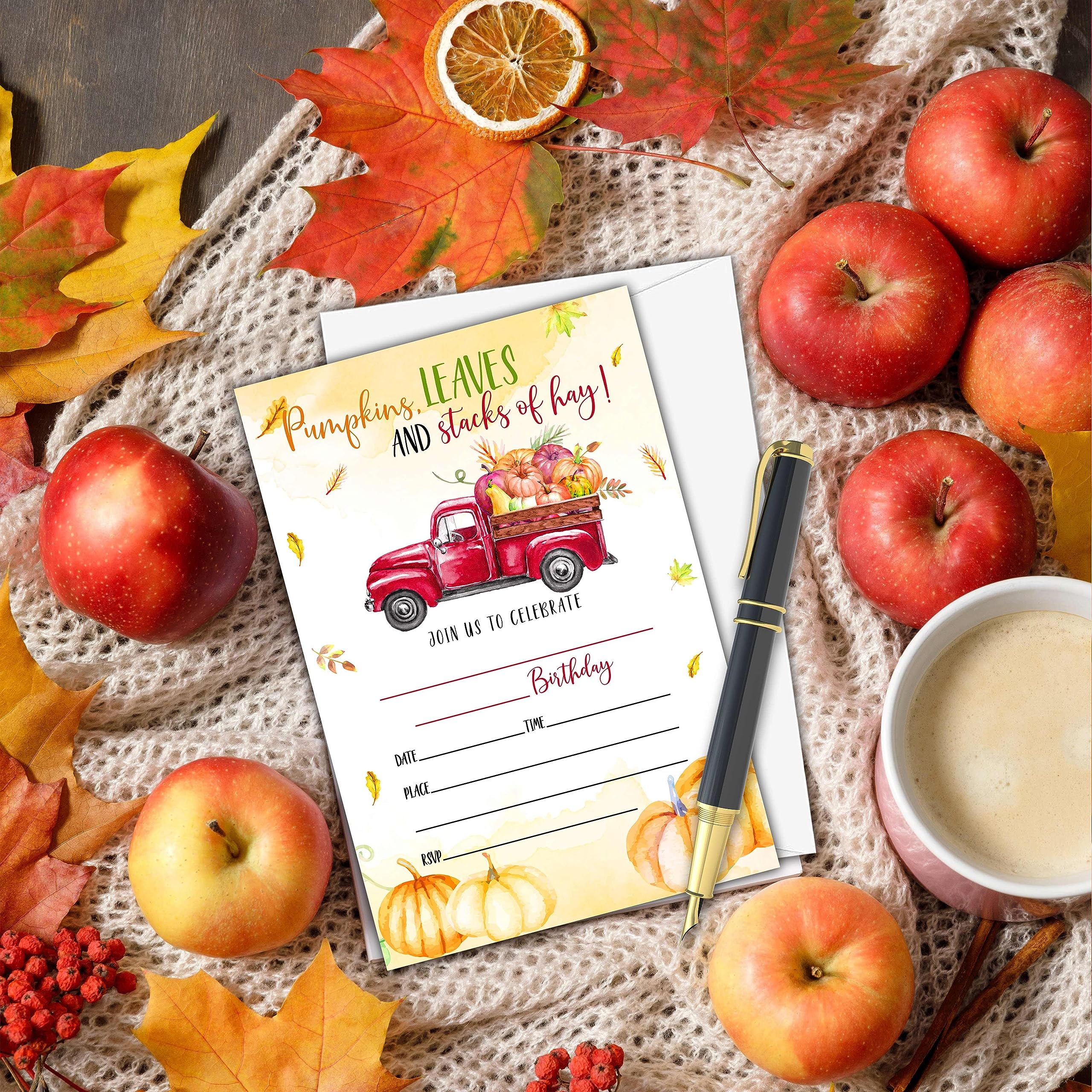 Fall Birthday Invitation Fall Party Invitation Images – Browse