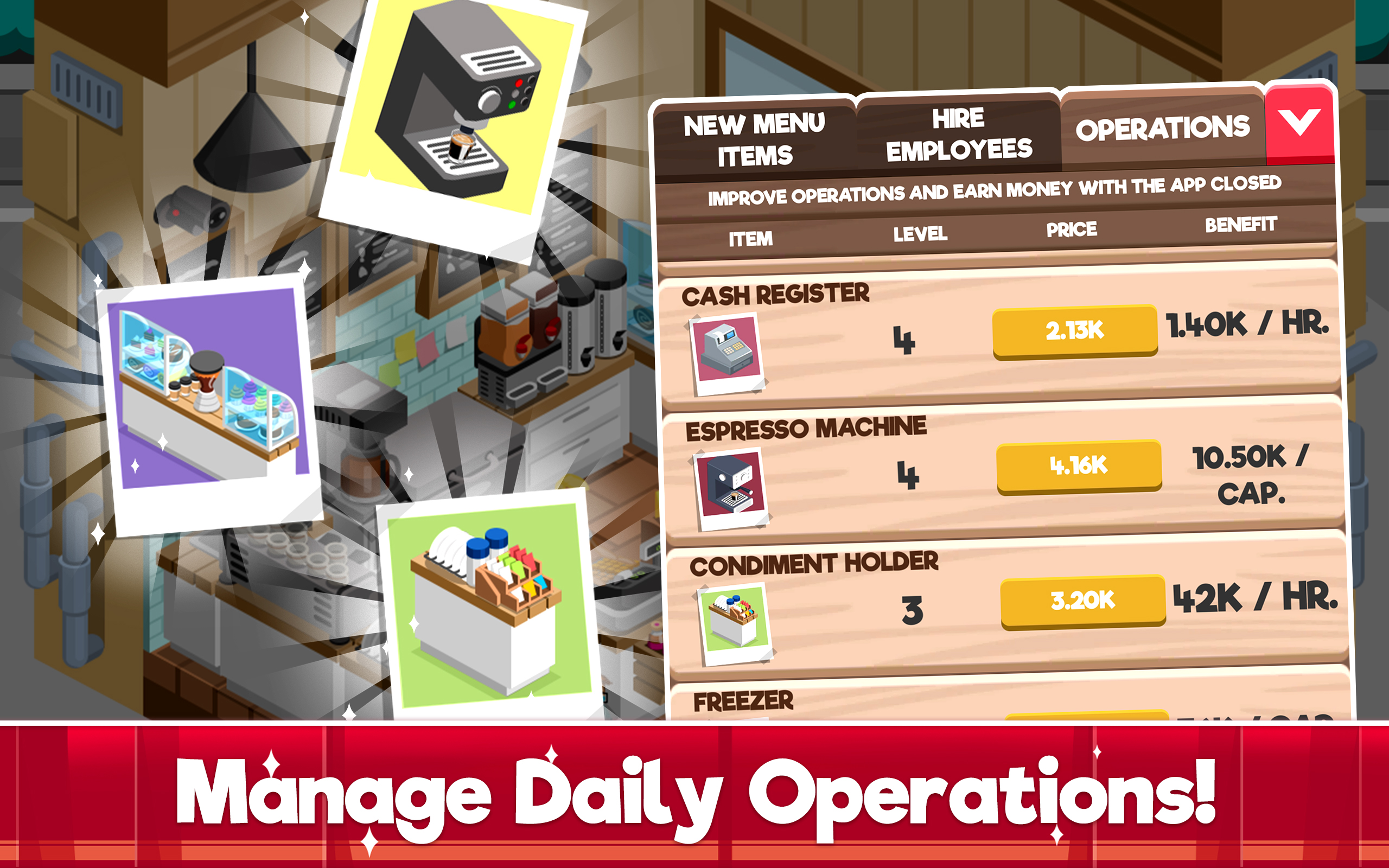 Idle Cafe Tycoon - My Own Clicker Tap Coffee Shop - App on Amazon Appstore