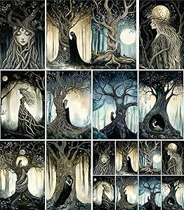 Amazon.com: Halloween Dryads Rice Paper, 8 x 10.5 inch (6pc) - Mulberry ...