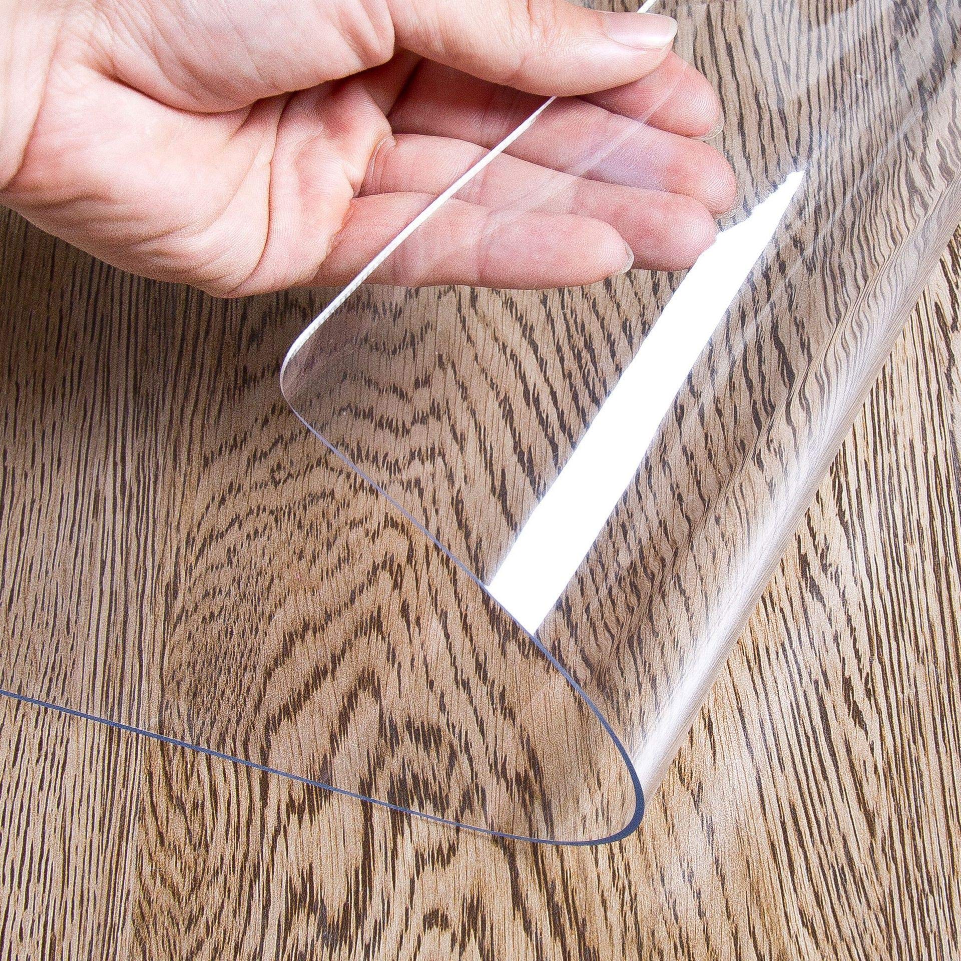 OstepDecor Clear Table Protector 36 X 60 Inch Clear Table Cover