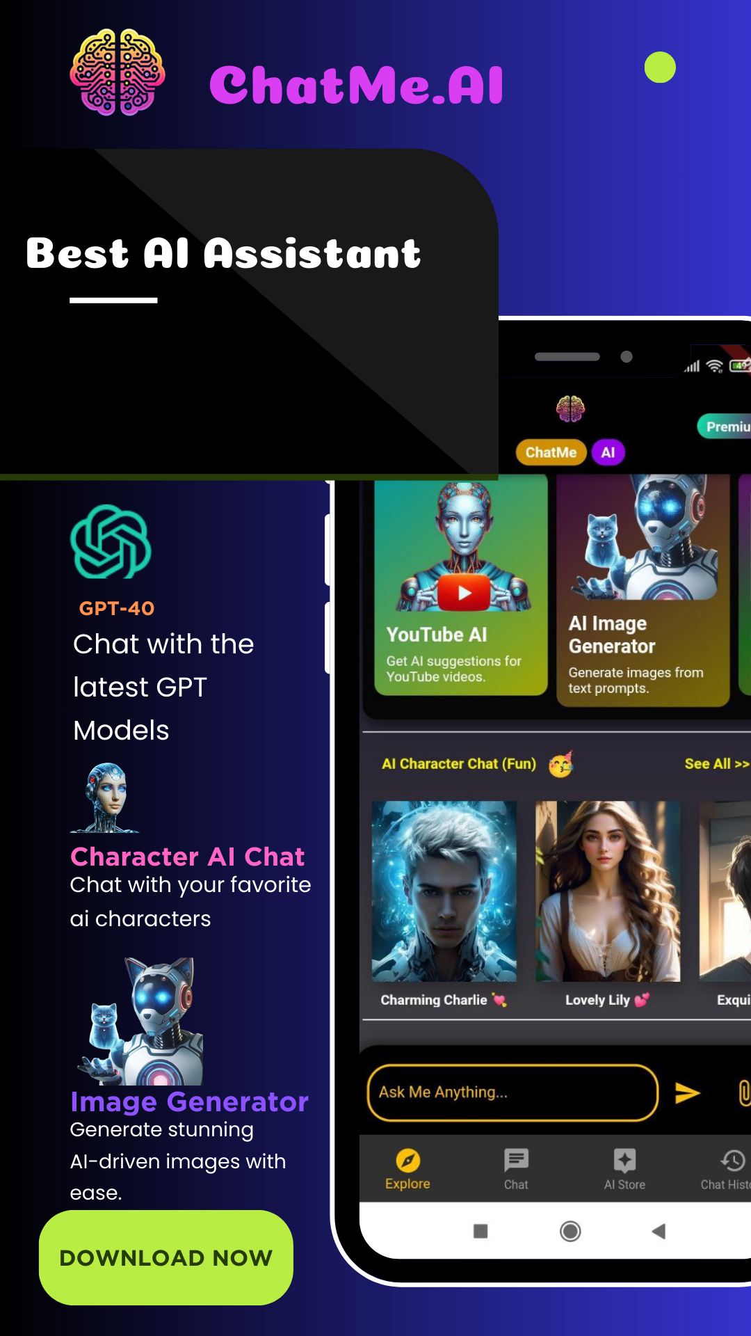 ChatMe AI - AI Chatbot Assistant - App on Amazon Appstore