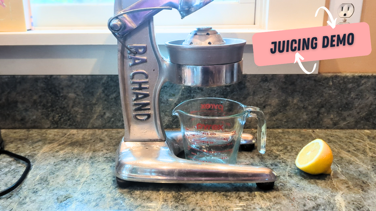 Watch Ra Chand Manual Lever Juicer& Lemon Juicing Demo on Amazon Live