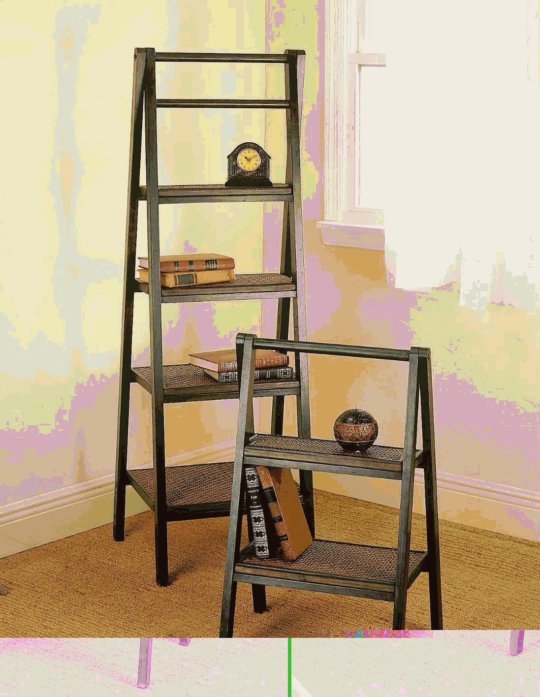 Amazon.com: CBK Step Design Shelf Units with Wicker Weave Tops (Set of ...