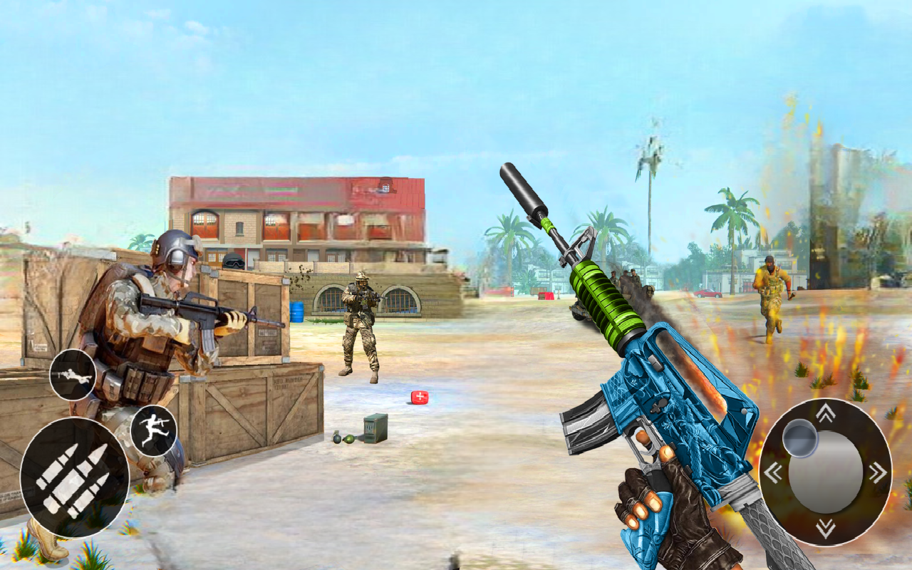 Real FPS Shooting Game Commando Mission Strike Modern Commando Warzone ...