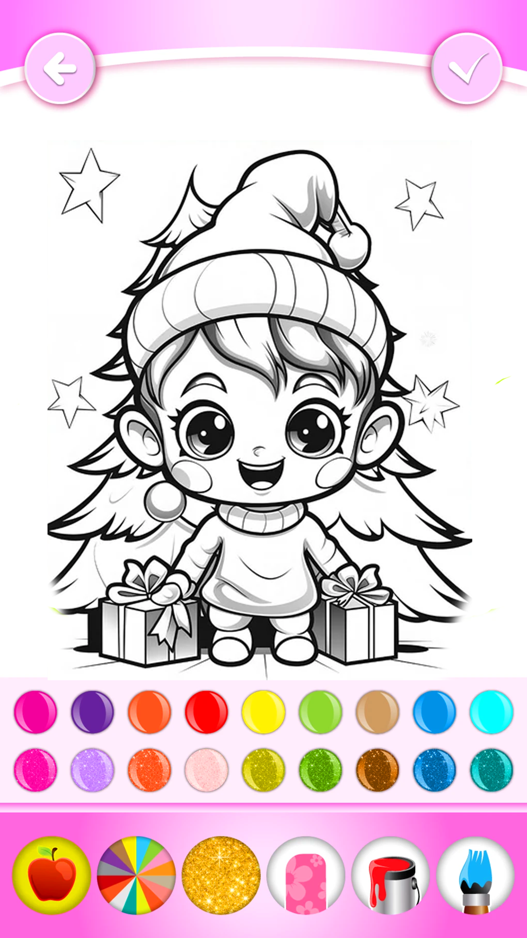 Adorable Kawaii & Chibi Christmas Coloring Book, Christmas Education ...