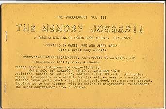 Amazon.com: Panelologist Vol.3-Jerry Bails-Hames Ware-comic book ...