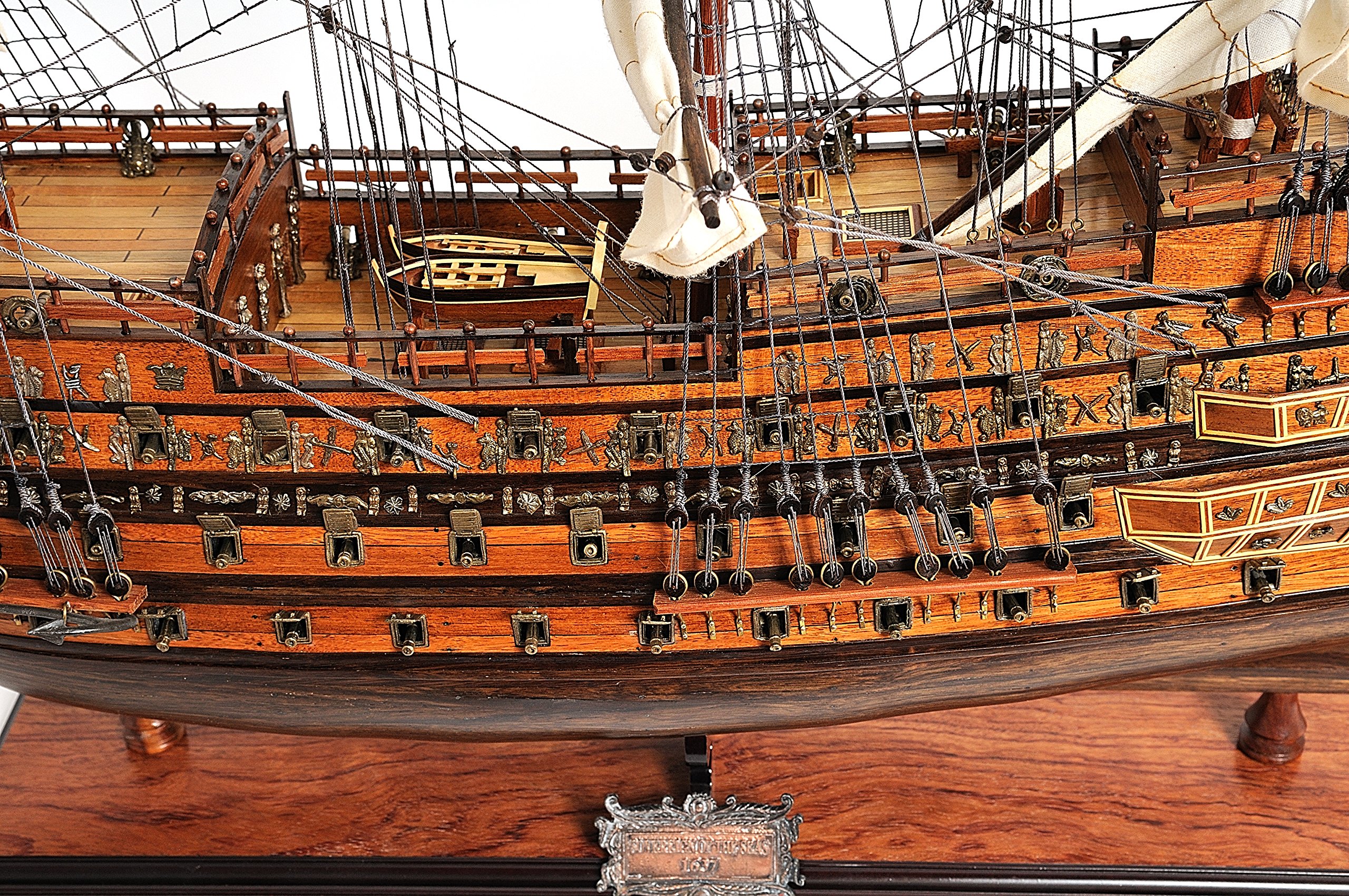 Old Modern Handicrafts Wooden Model Ship HMS Sovereign of The Seas ...
