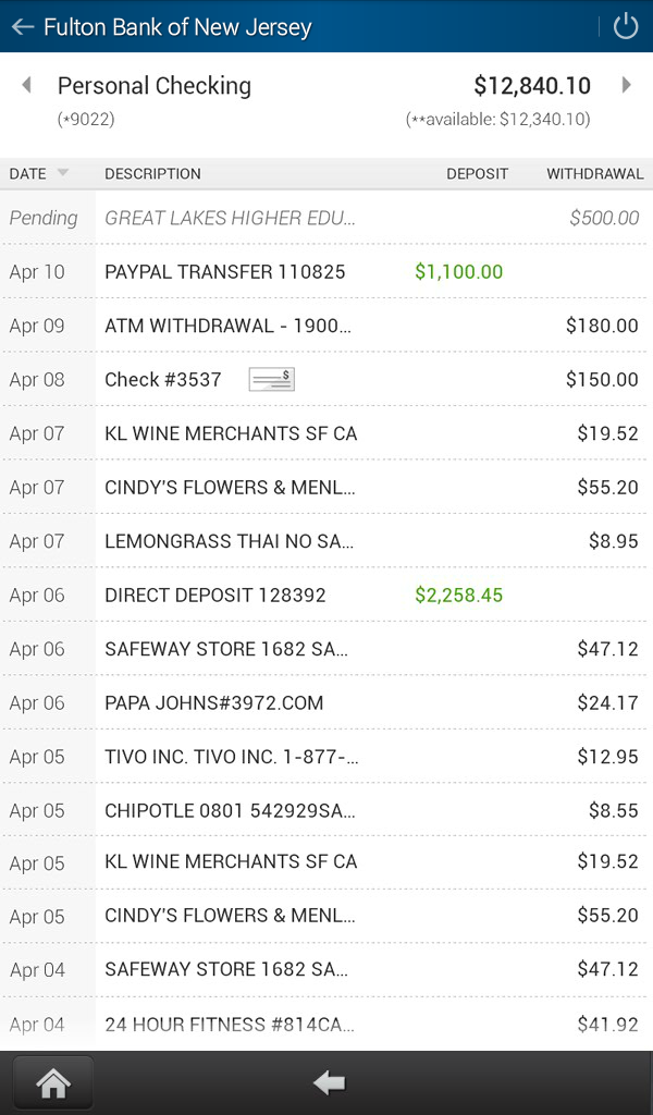 Fulton Bank of New Jersey Mobile Banking App - App on Amazon Appstore
