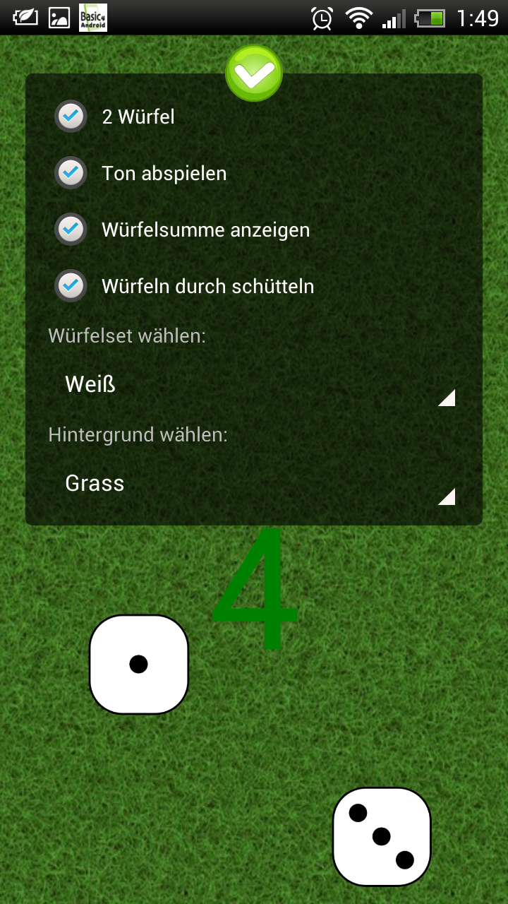 Cheating dice ;-) - App on the Amazon Appstore