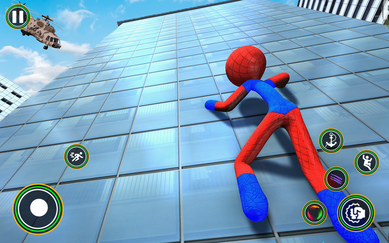 Open World Stickman Flying Rope Hero - Rescue Action Fight Adventure ...